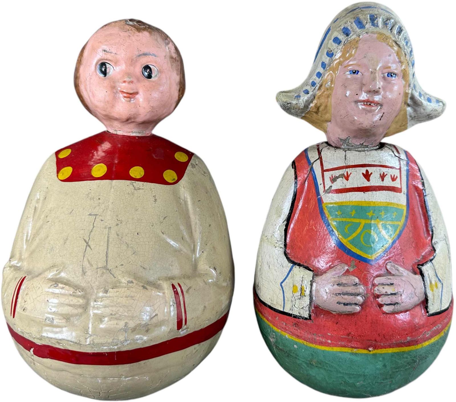 TWO GIRL ROLY POLYS | Bertoia Auctions