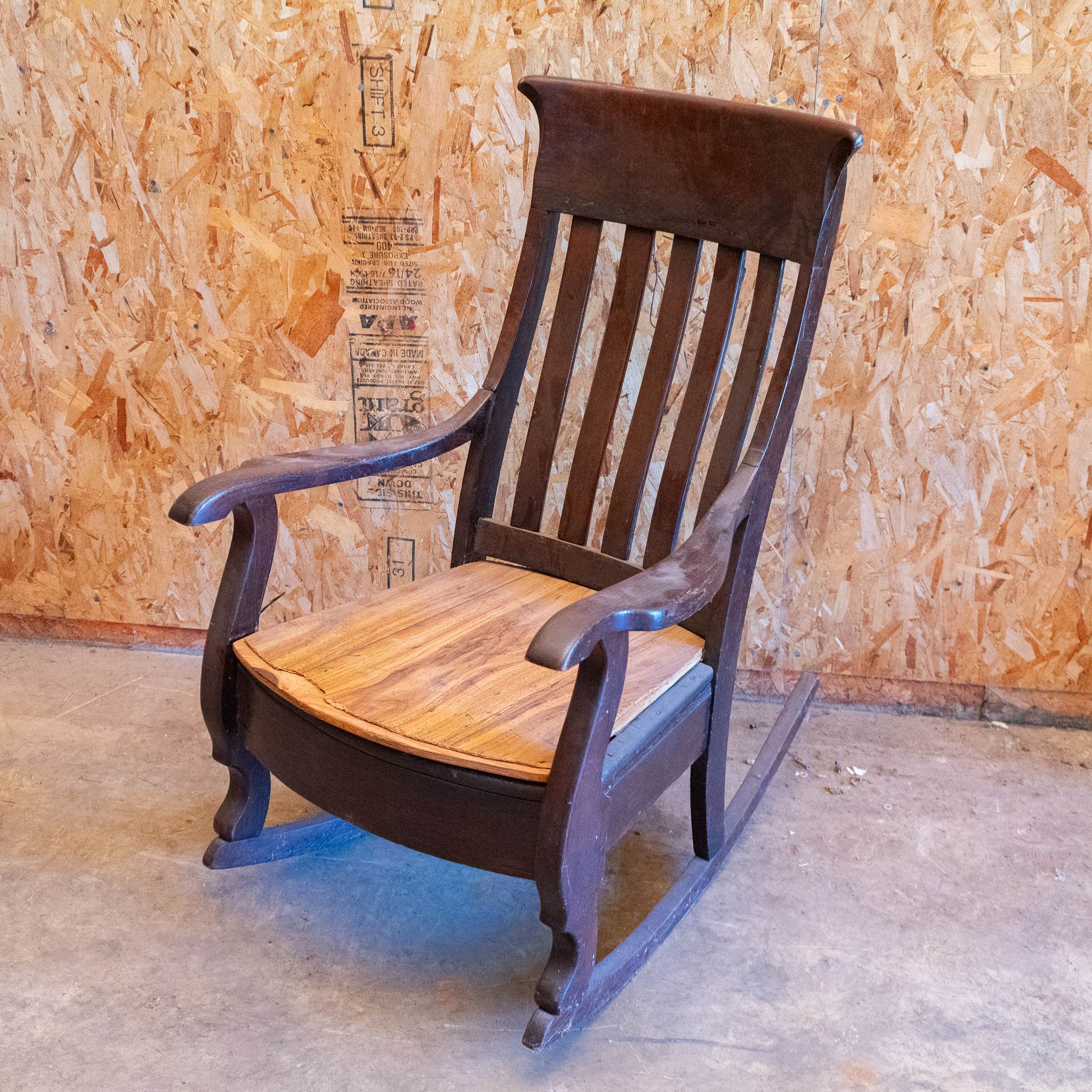 Antique Slat Back Rocking Chair | Harritt Group, Inc