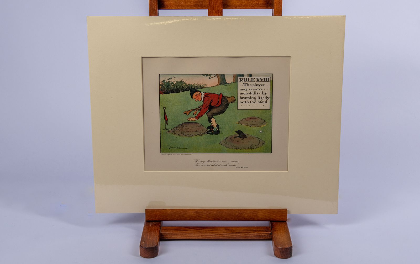 "The Rules of Golf," Complete Set of 24 Lithographs, Artwork by Charles ...