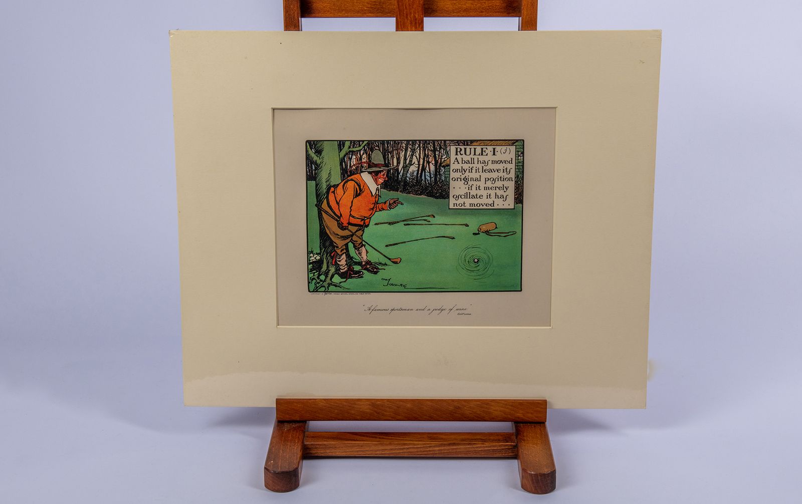 "The Rules of Golf," Complete Set of 24 Lithographs, Artwork by Charles ...