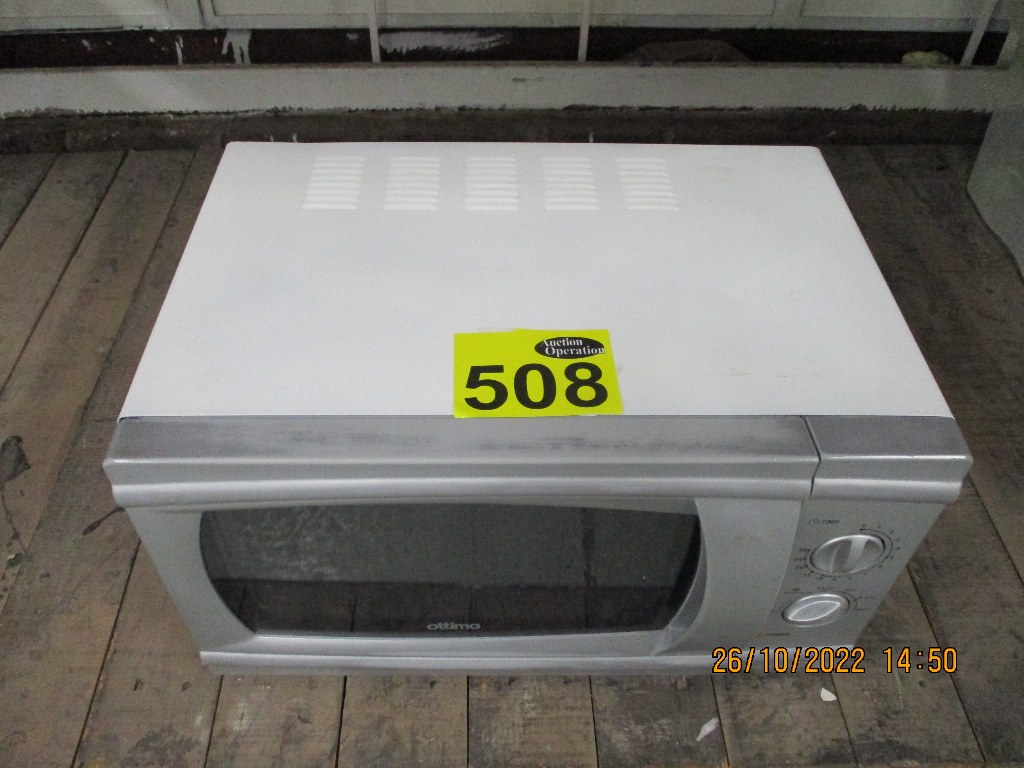 508 - 1 X OTTIMO MICROWAVE .. CONDITION: PLUS 15% VAT & 10% BUYERS PREMIUM