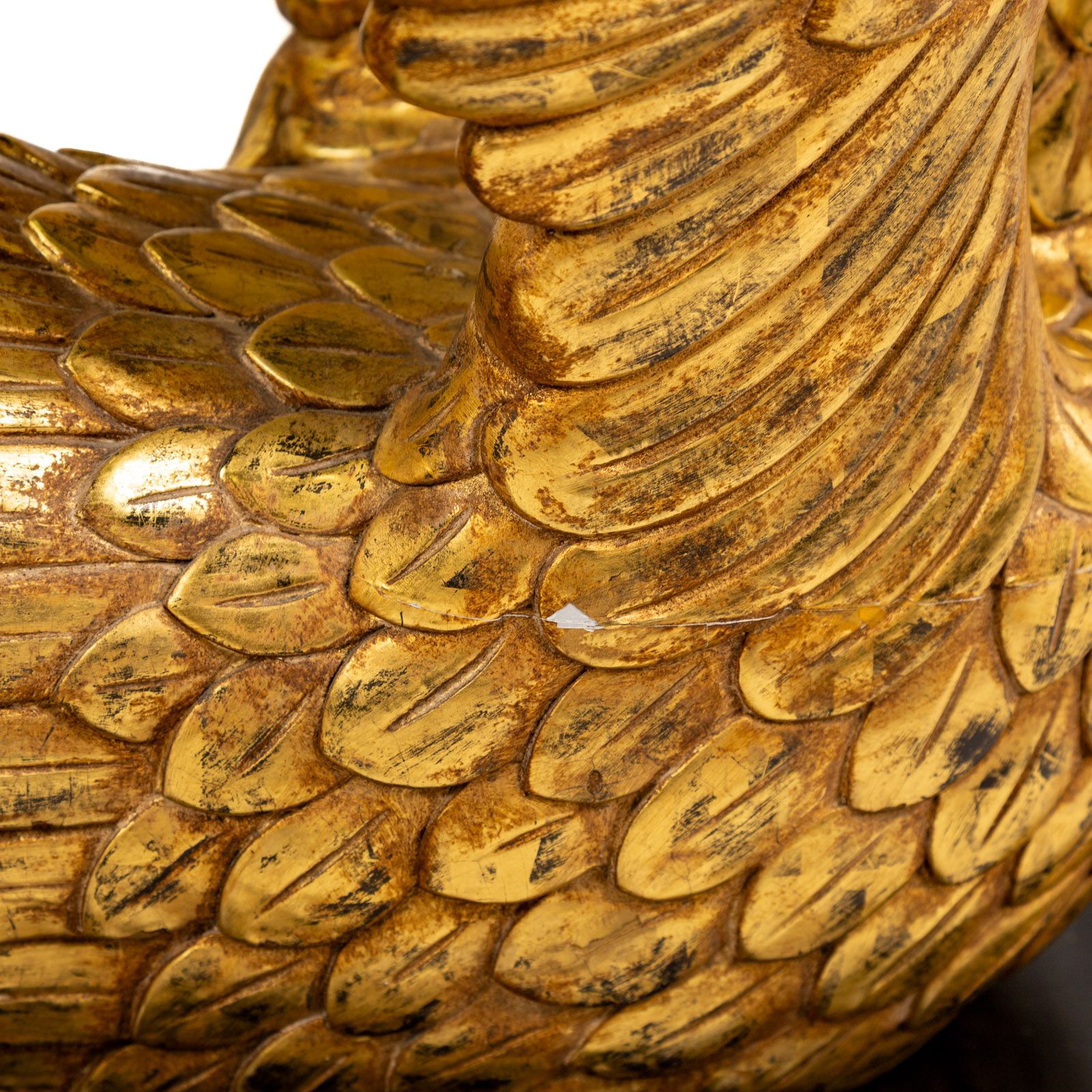 Hollywood Regency Style Gilt Double Swan Table | Alex Cooper - Fine Art