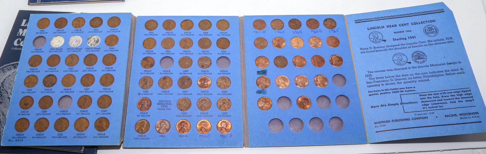 Four Lincoln Cent Whitman Folders | Alex Cooper - Fine Art