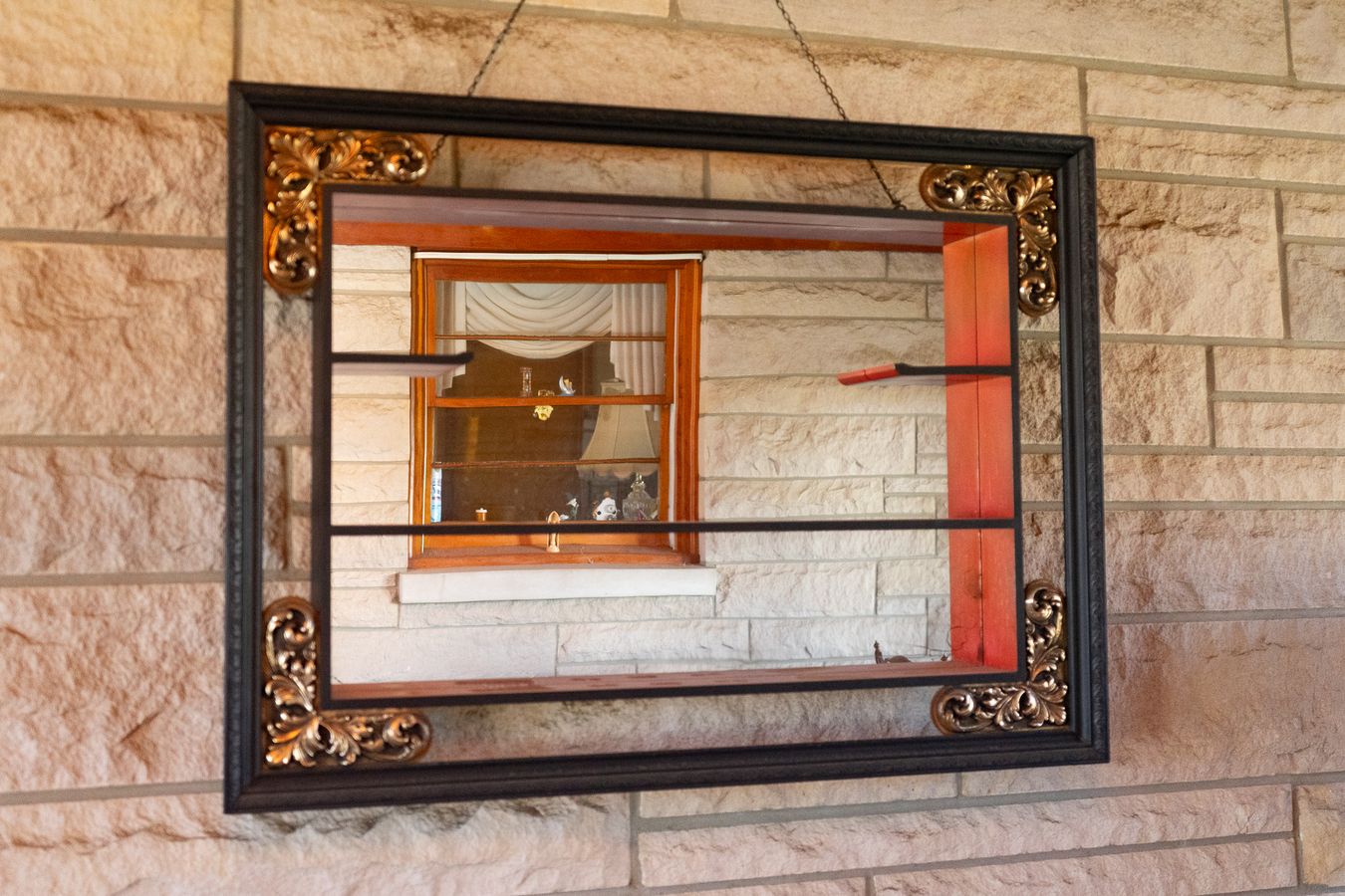Mid-Century Modern Shadow Box What Knot Mirror | Harritt Group, Inc