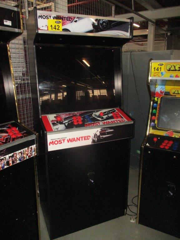 142 - 1 X NEED FOR SPEED MOST WANTED ARCADE MACHINE .. CONDITION: PLUS ...