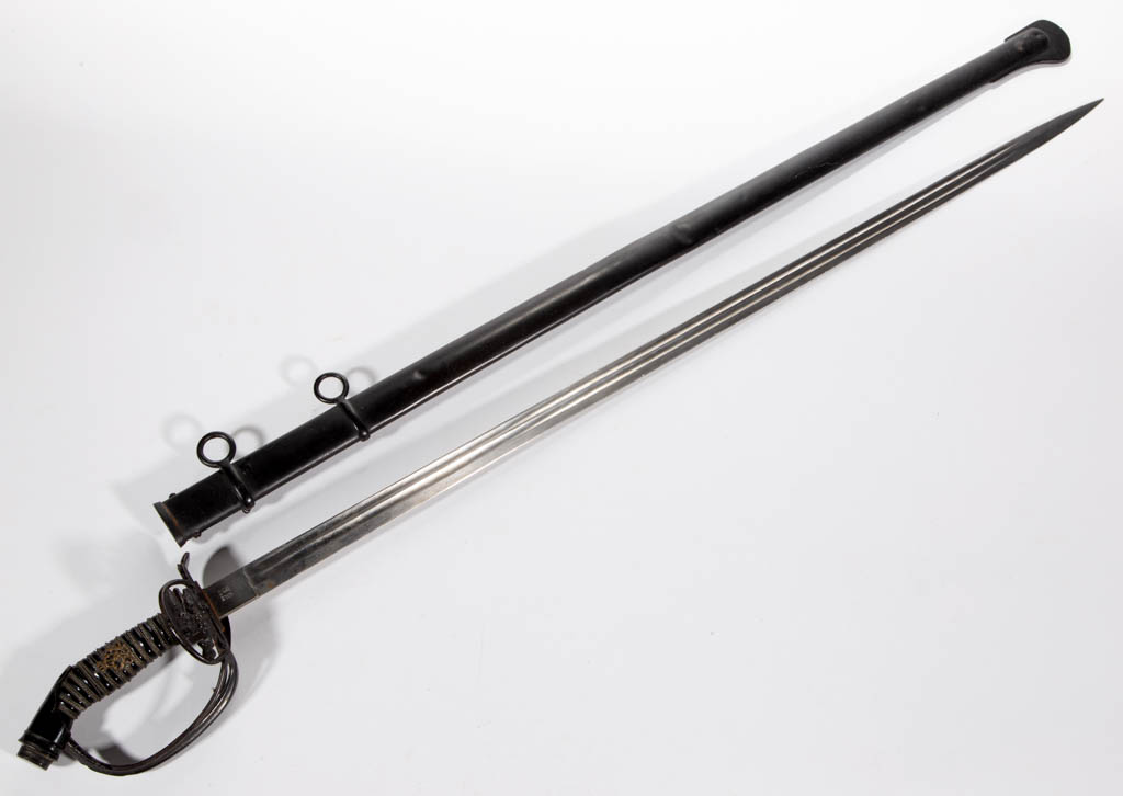 IMPERIAL GERMAN / PRUSSIAN MODEL 1889 OFFICER'S SWORD WITH SCABBARD ...