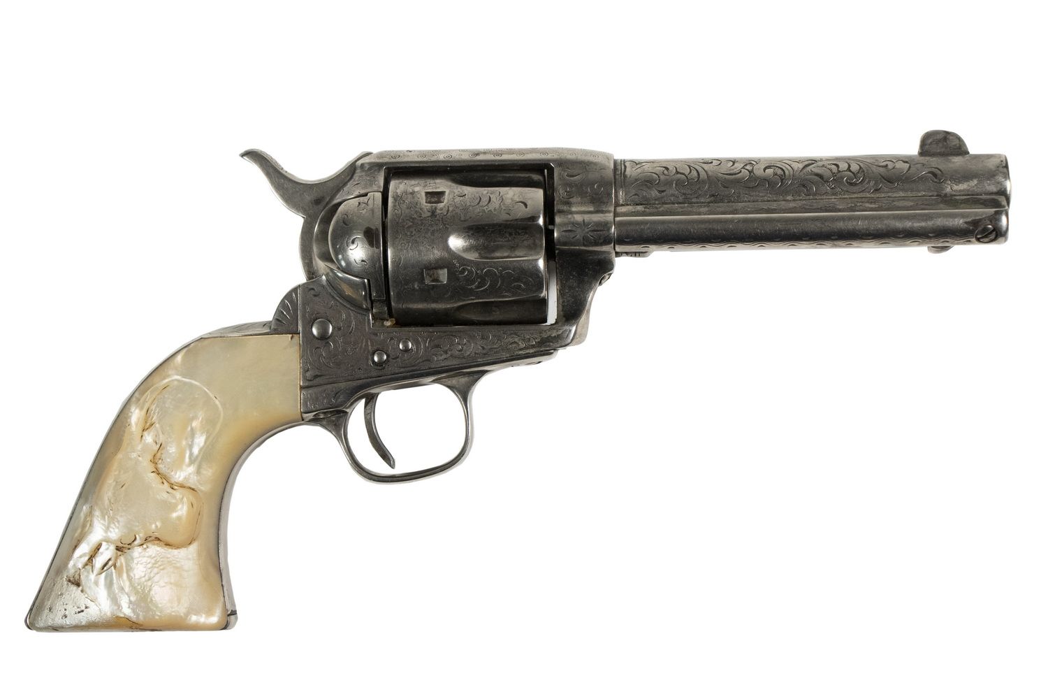 1883 COLT MODEL 1873 SINGLE ACTION ARMY ENGRAVED REVOLVER, NIMSCHKE ...