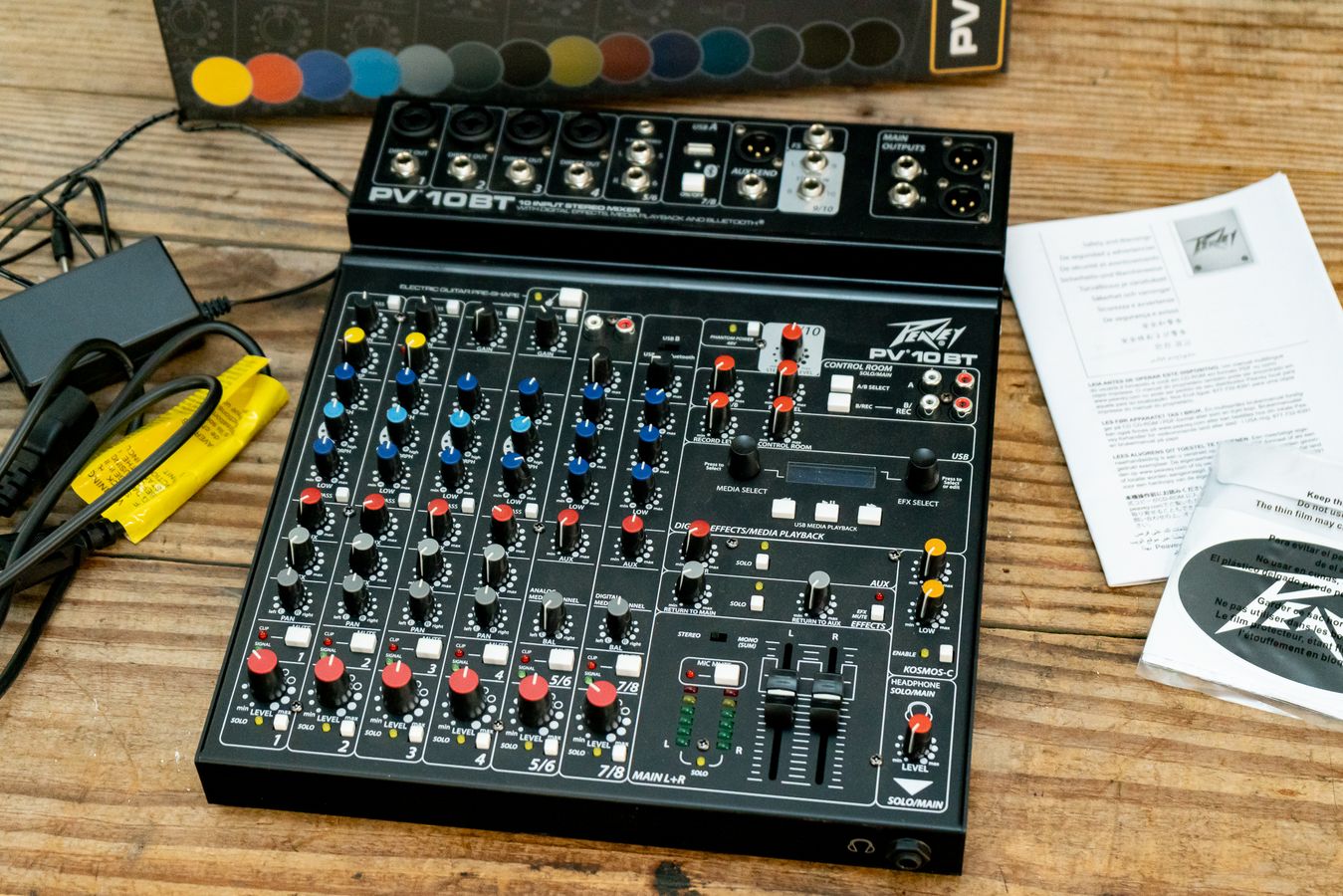 Peavey PV 10 BT 10 Input Stereo Mixer | Harritt Group, Inc