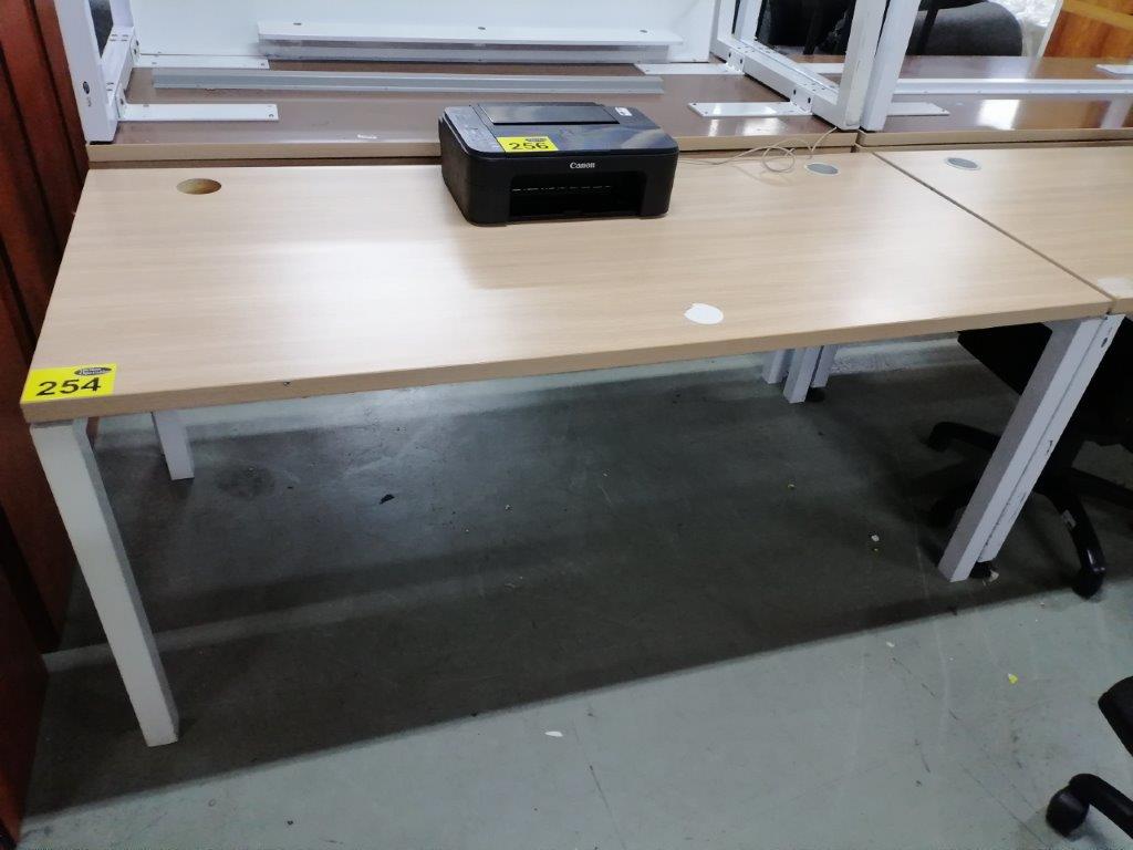 254A - 1 X MAPLE TRAINING TABLE .. CONDITION: PLUS 15% VAT & 10% BUYERS ...