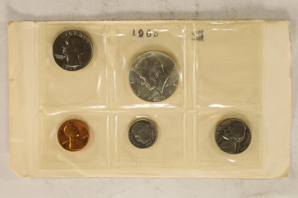 1965 US SPECIAL MINT SET WITH ENVELOPE | Barnebys