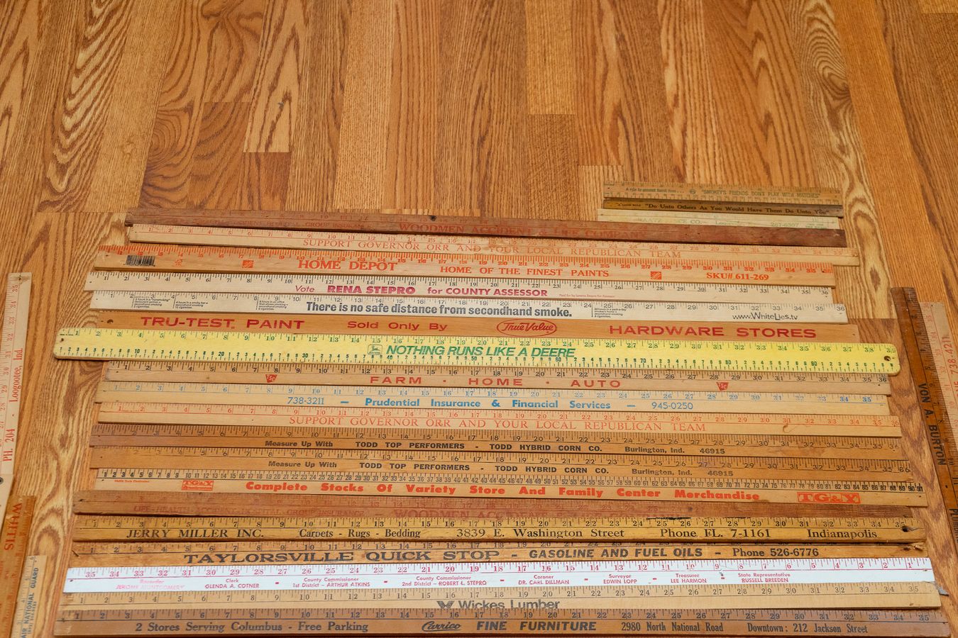 Large Collection of Yardsticks | Harritt Group, Inc