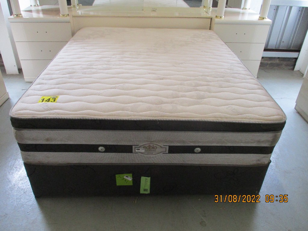 143 - 1 X BASE SET EDBLO DAPHNE QUEEN 152CM DOUBLE SUPPORT 7-361 ...