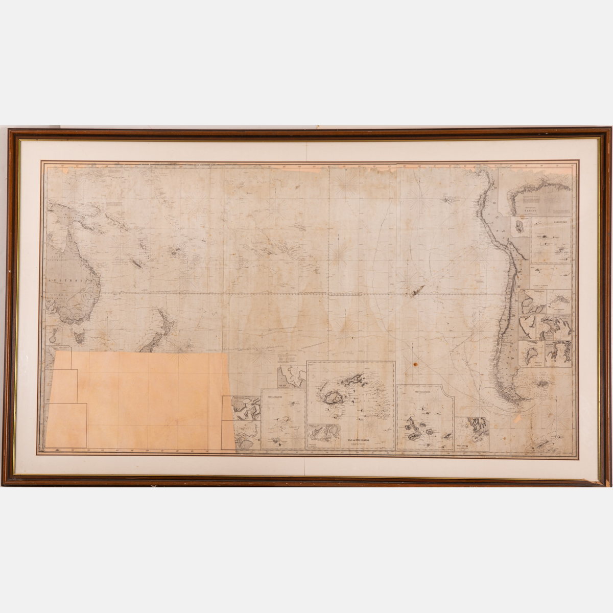 Nautical Chart of the South Pacific | Barnebys