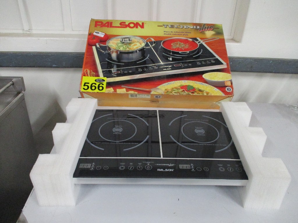 566 - 1 X PALSON DOUBLE INDUCTION PLATE .. CONDITION: PLUS 15% VAT & 10 ...