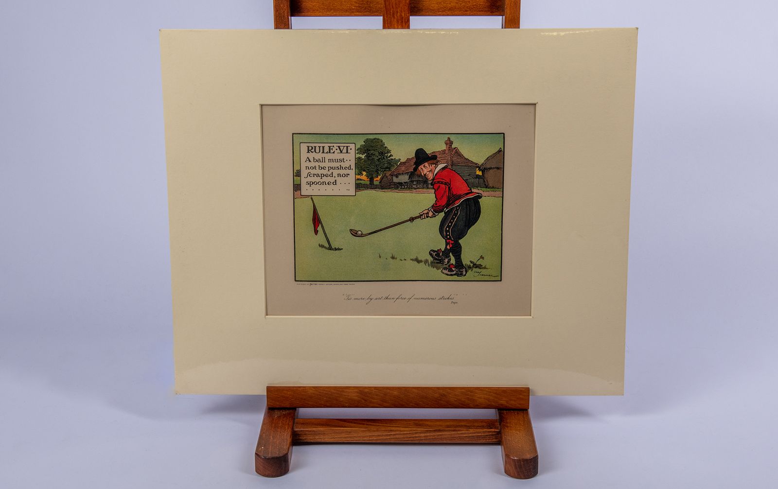 "The Rules of Golf," Complete Set of 24 Lithographs, Artwork by Charles ...