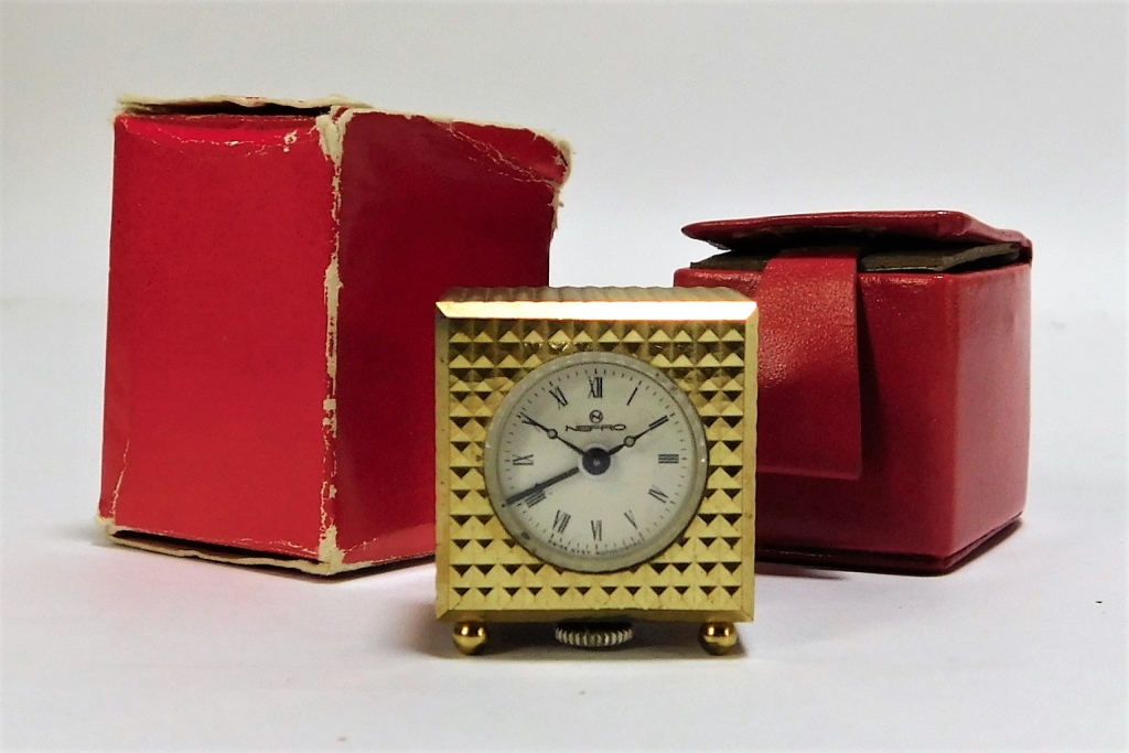 Nepro Miniature Pocket Sized Travel Alarm Clock | Barnebys