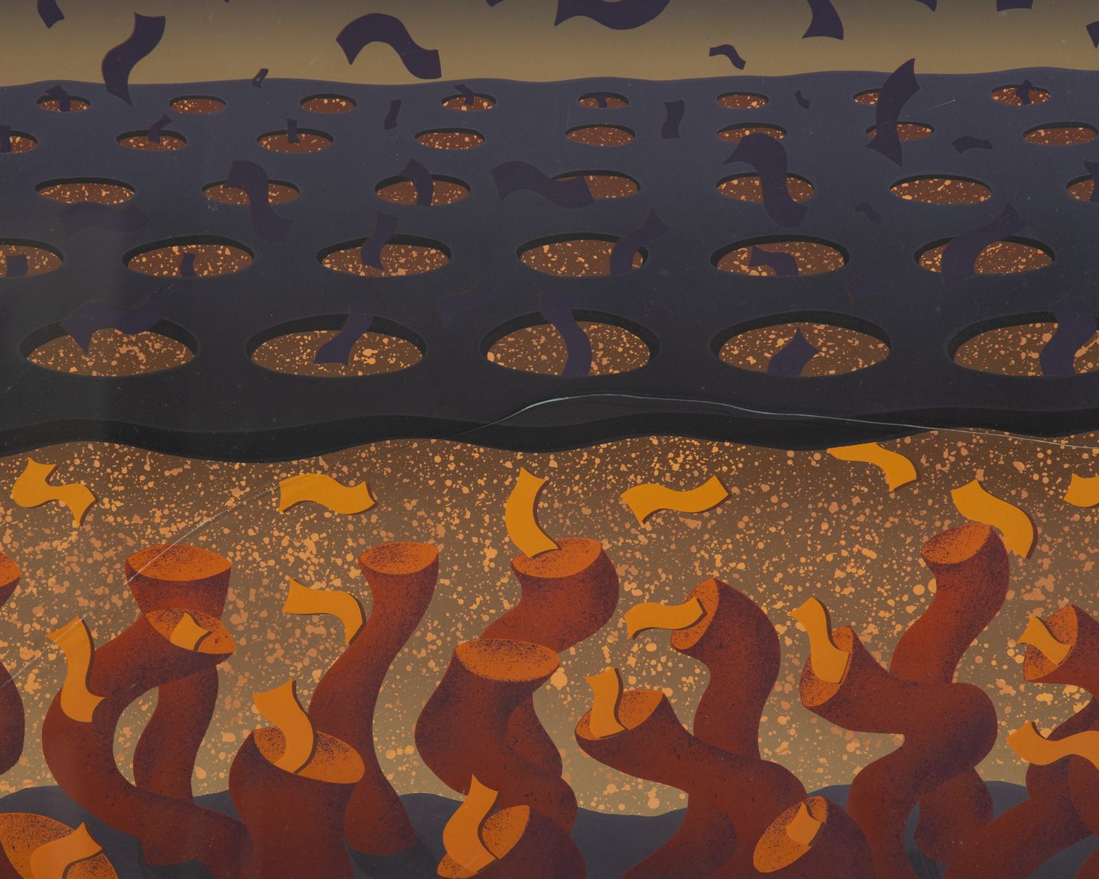 Q.B. Mosley. "Food For Thought," lithograph | Alex Cooper - Fine Art