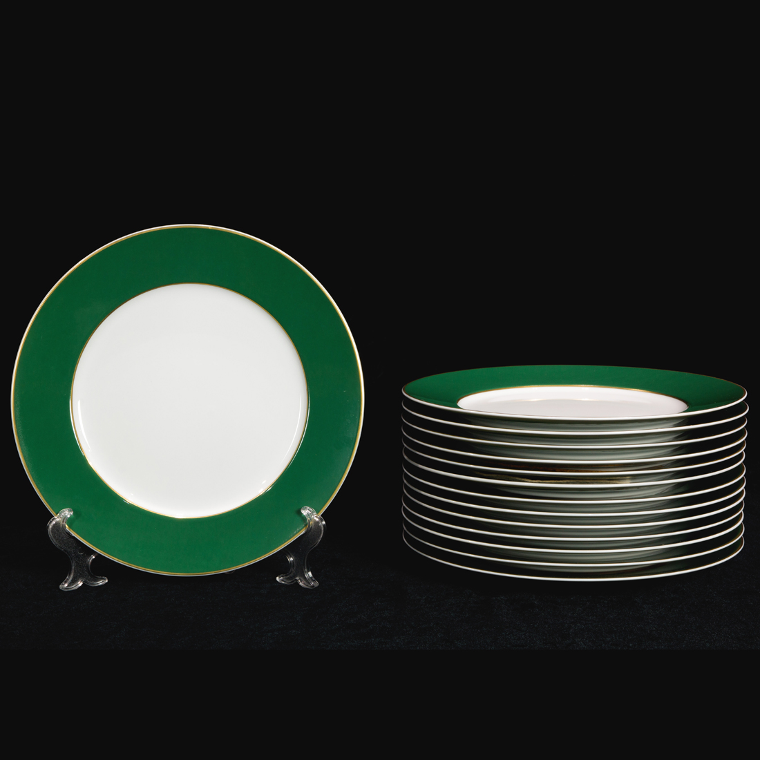 (lot of 14) Raynaud & Cie Limoges porcelain chargers in the Horizon ...