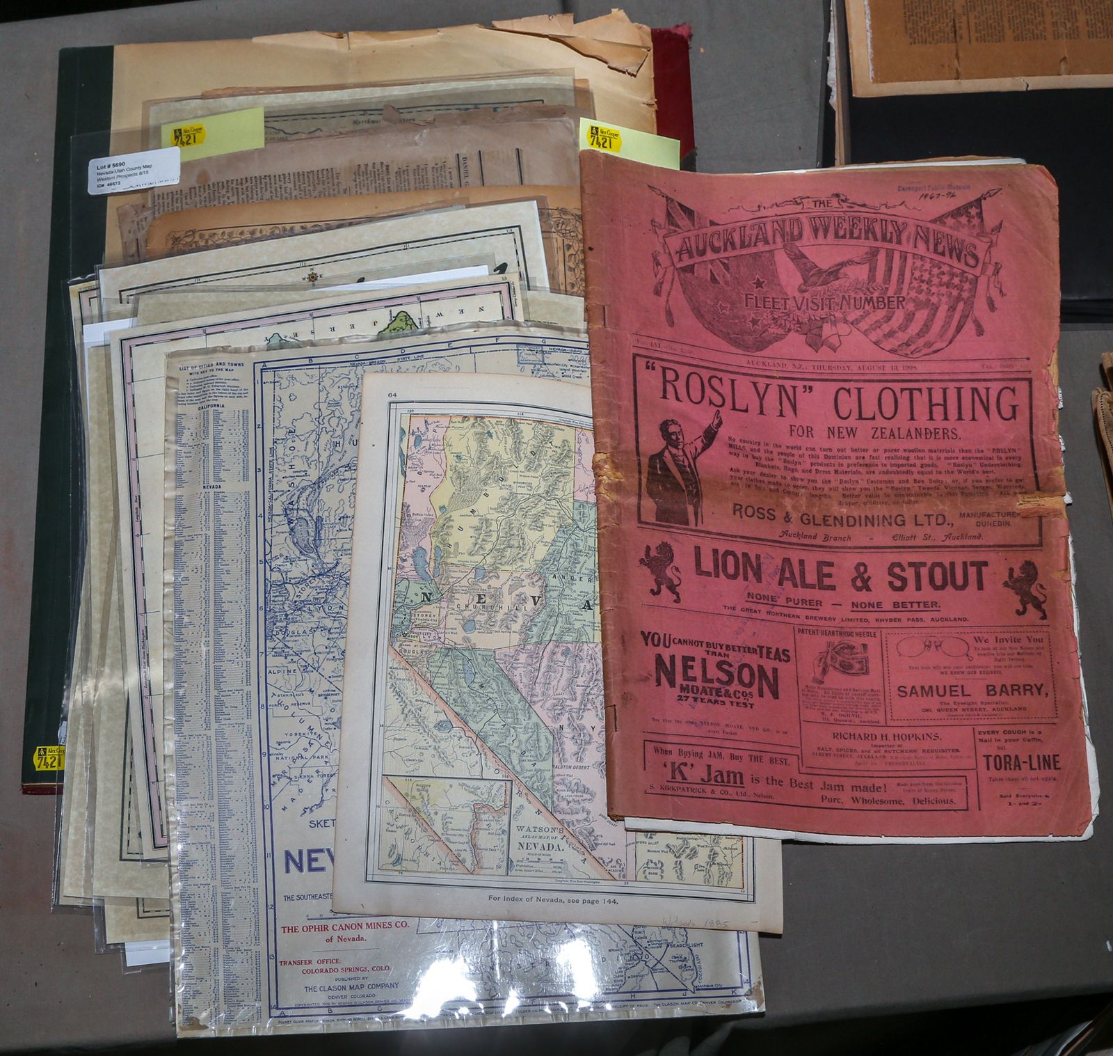 A Selection of Newspapers, Maps & Ephemera | Alex Cooper - Fine Art