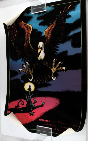 1970S DEFIANCE PSYCHEDELIC BLACKLIGHT POSTER | Barnebys