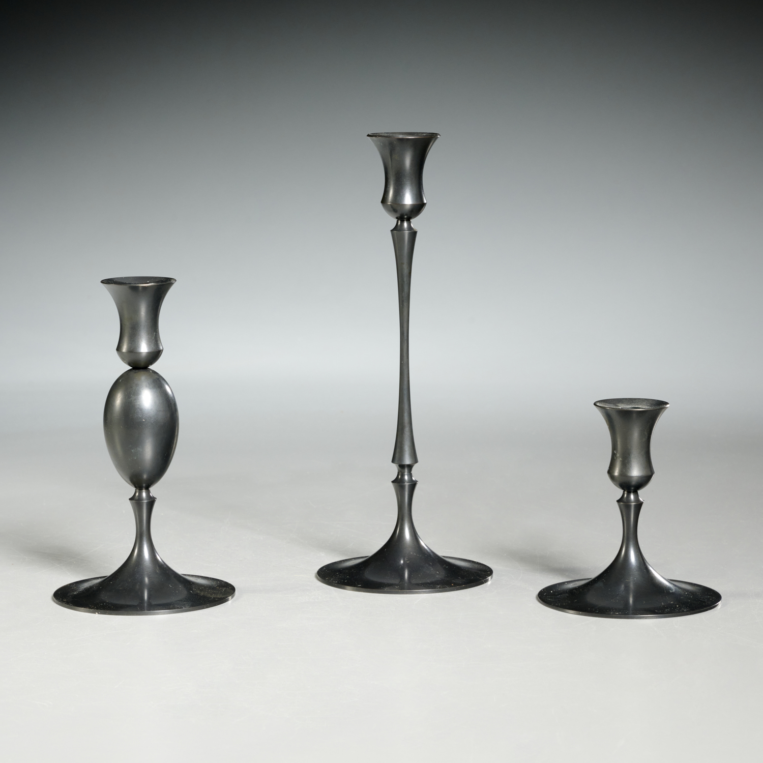 Ted Muehling for ER Butler & Co, (3) candlesticks | Barnebys