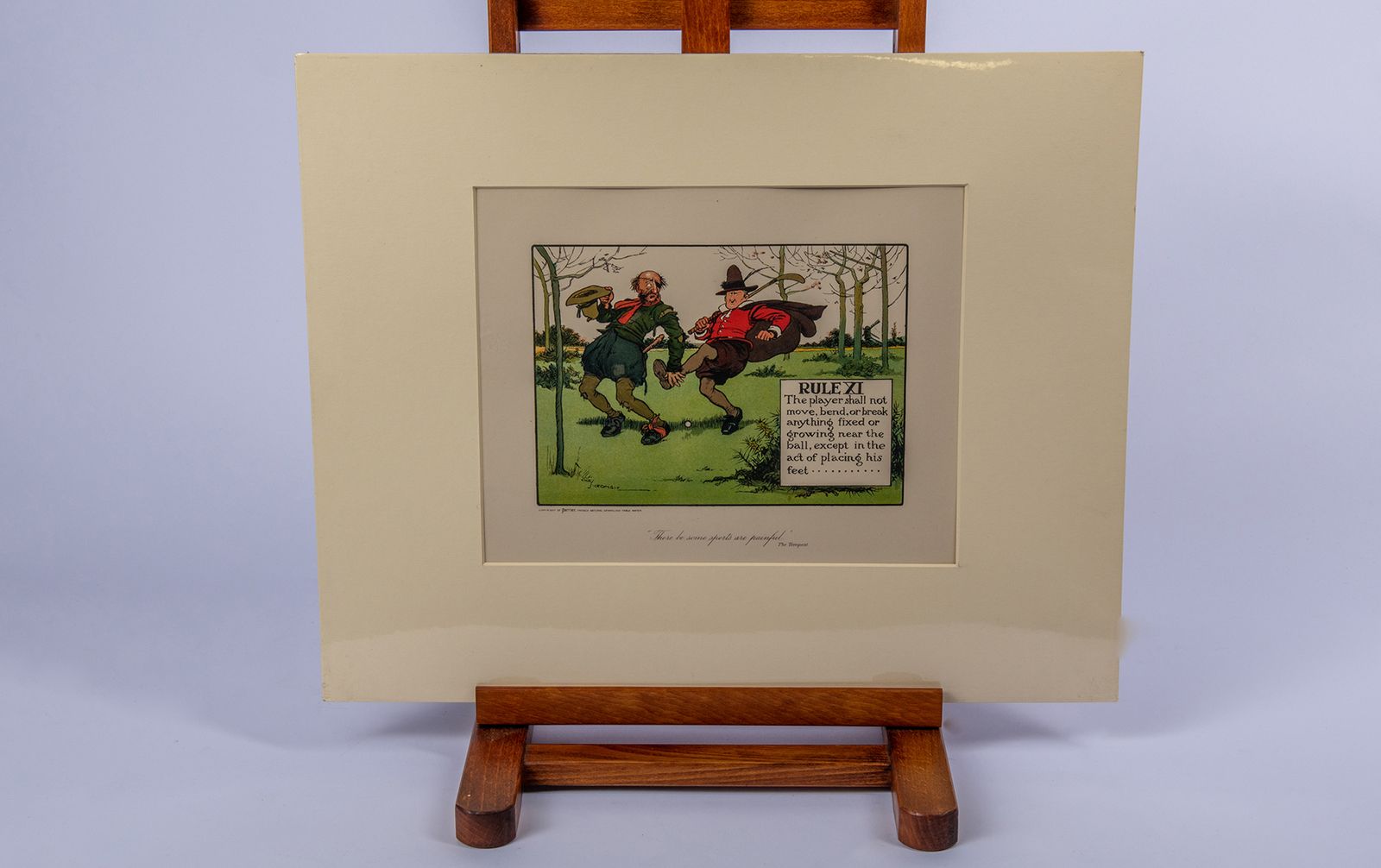 "The Rules of Golf," Complete Set of 24 Lithographs, Artwork by Charles ...