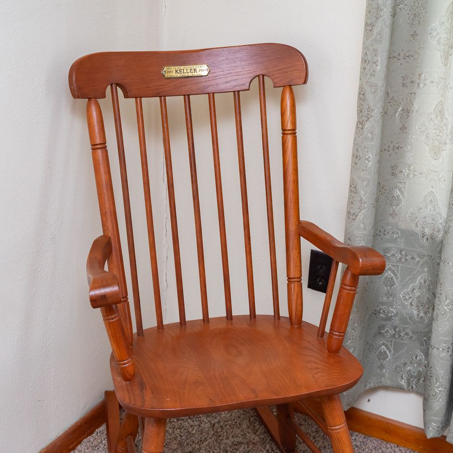 Keller Limited Edition 100 Year Anniversary Oak Rocking Chair | Harritt ...