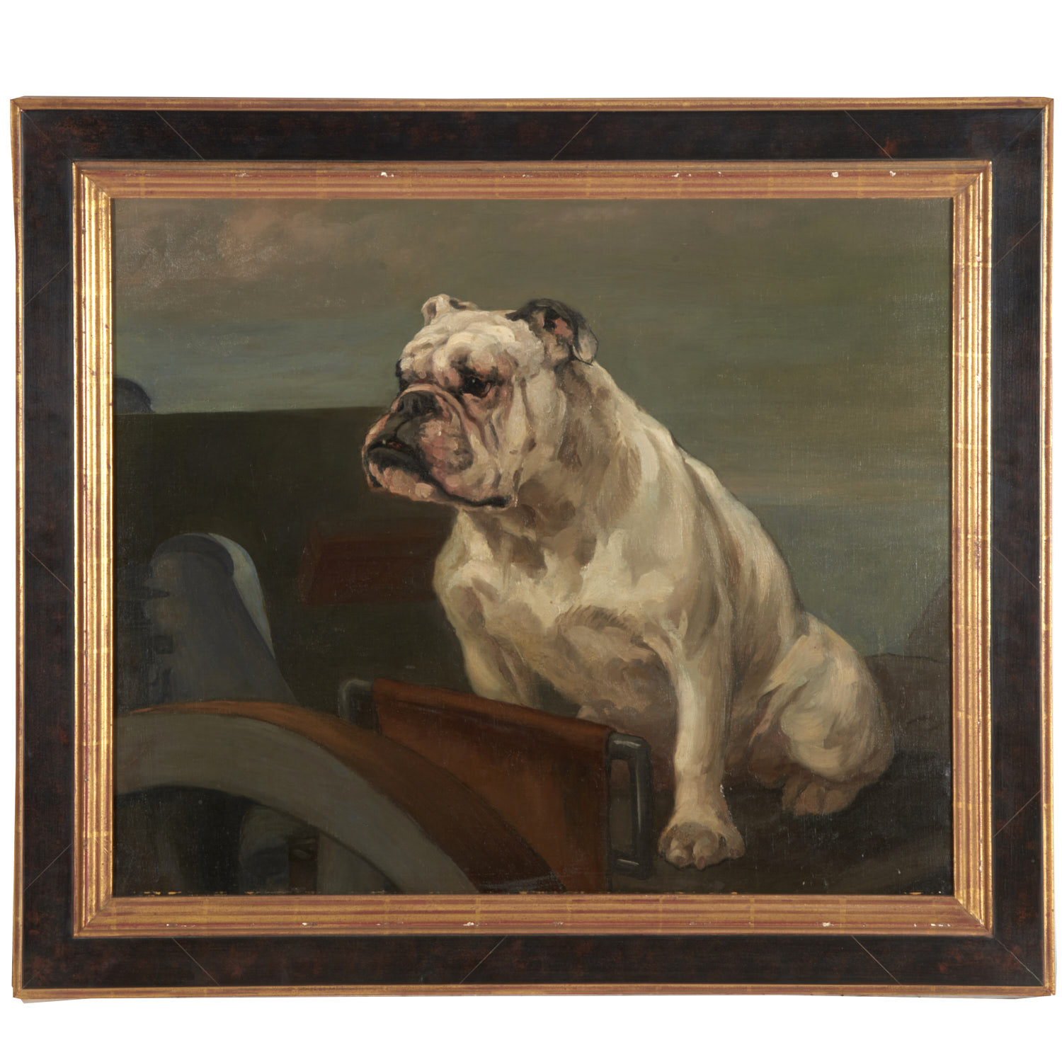 Attr. Arthur Heyer, painting – Lofty Marketplace