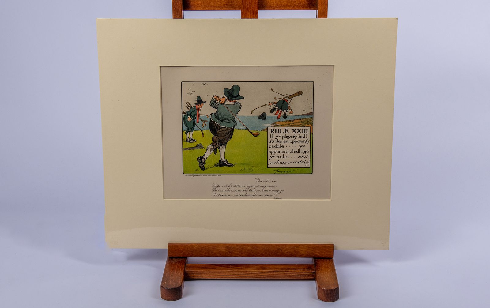 "The Rules of Golf," Complete Set of 24 Lithographs, Artwork by Charles ...