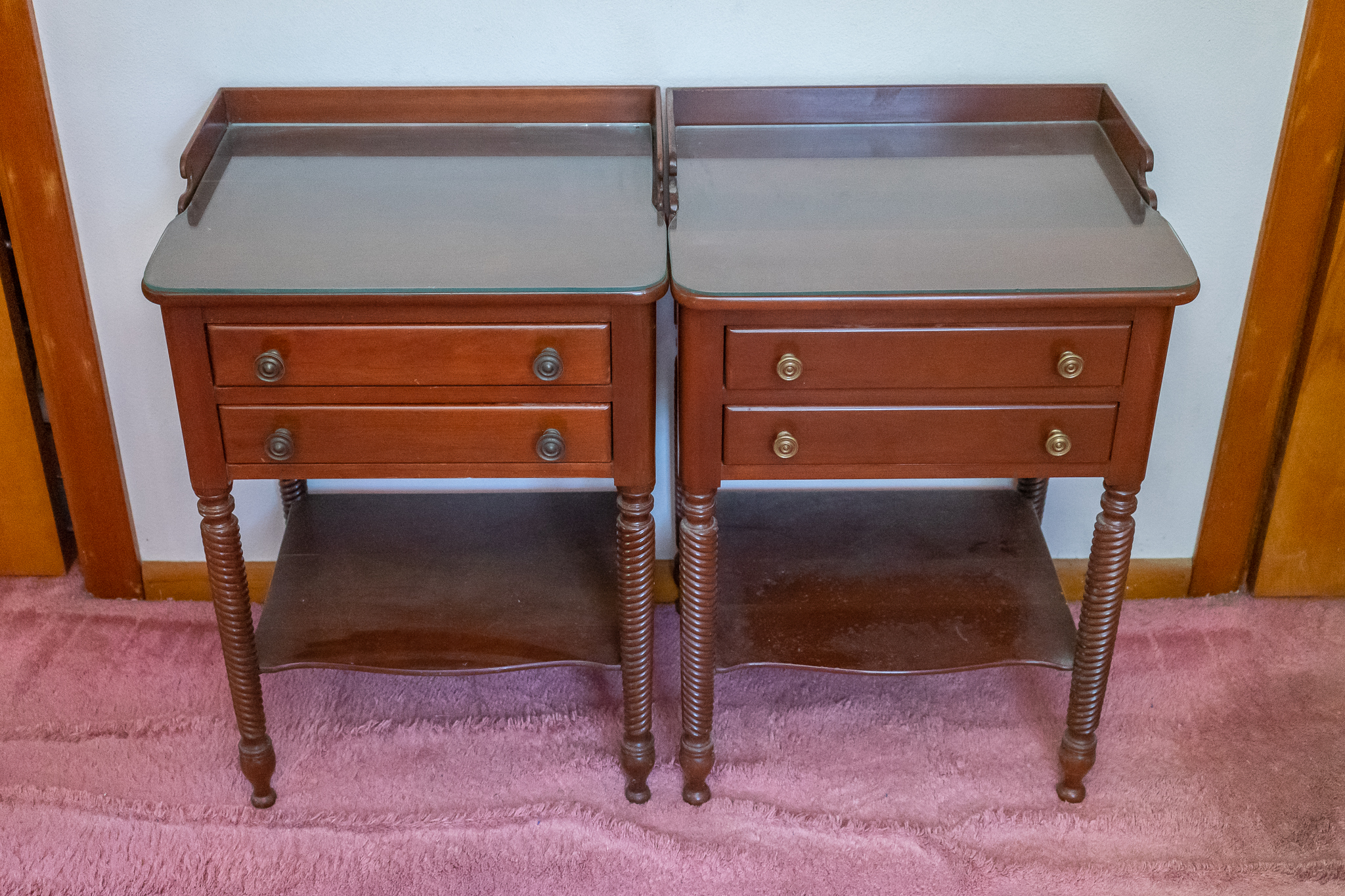 Pair of Willett Wildwood Cherry Night Stands | Harritt Group, Inc